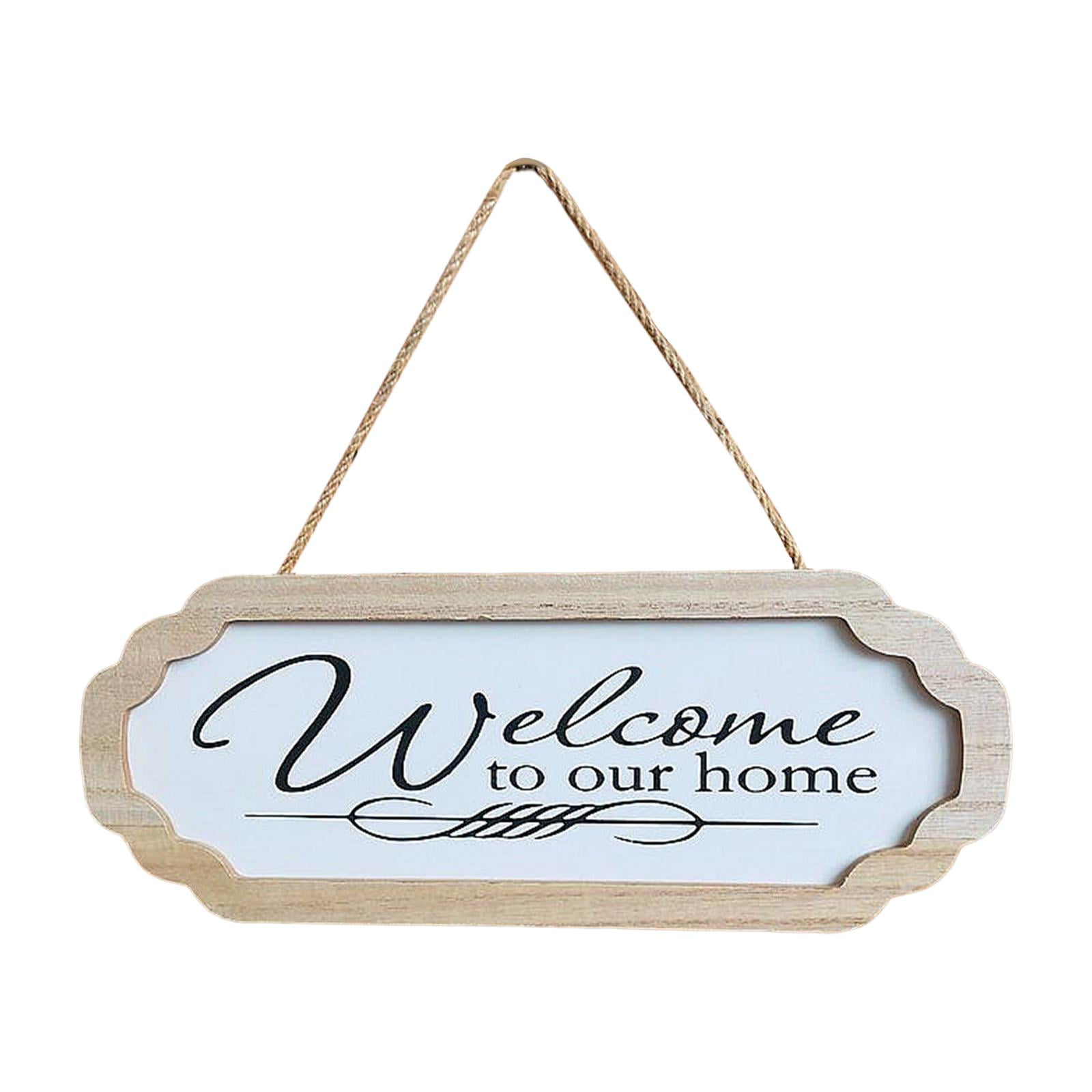 Sign, Rustic Wall Hanging Welcome Sign, European Wall Hanger ...
