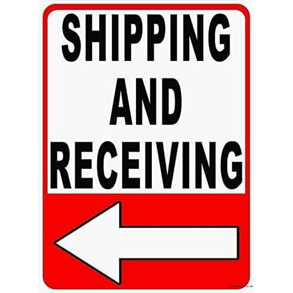 Sign Shipping And Receiving Sign-left Arrow-warehouse Ship Receive ...