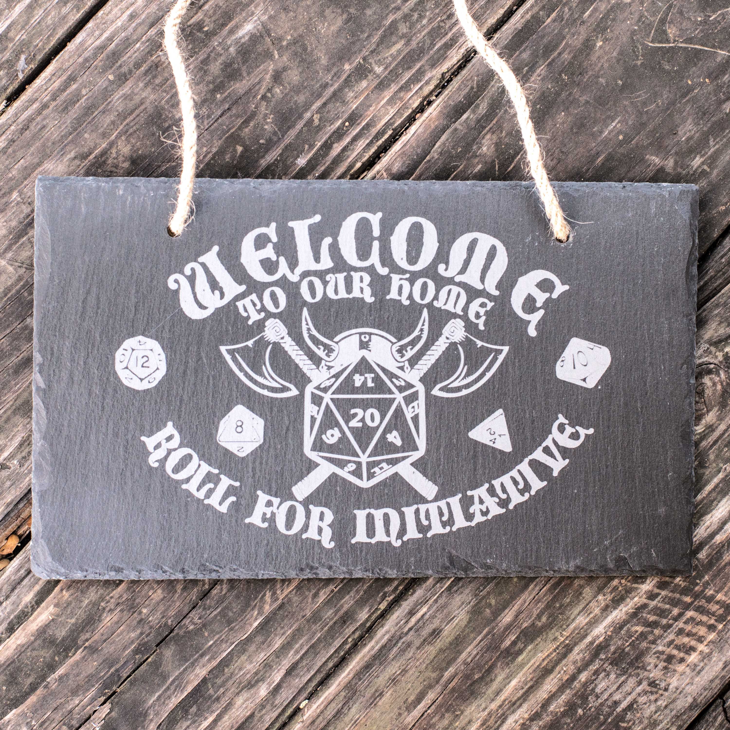 Sign - Slate - Welcome roll for initiative - 12x7in - Walmart.com