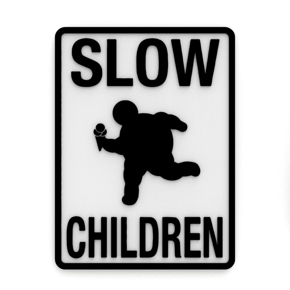 Sign | Slow Children - Walmart.com