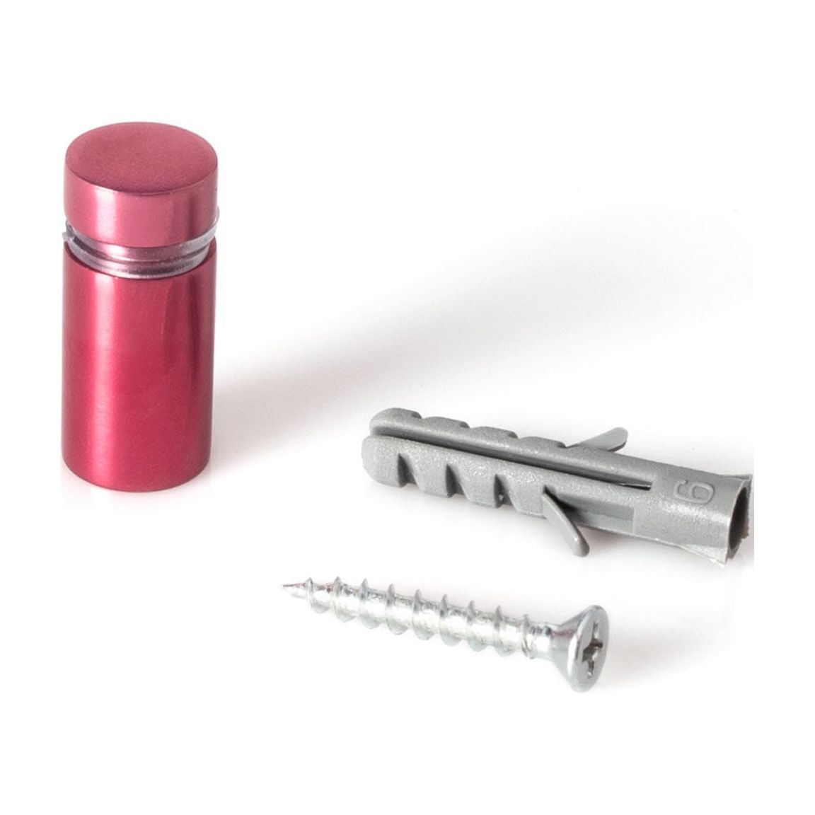 Sign Standoff 1/2" Diameter x 3/4" Barrel Length Rosy Pink Aluminum Eco ...