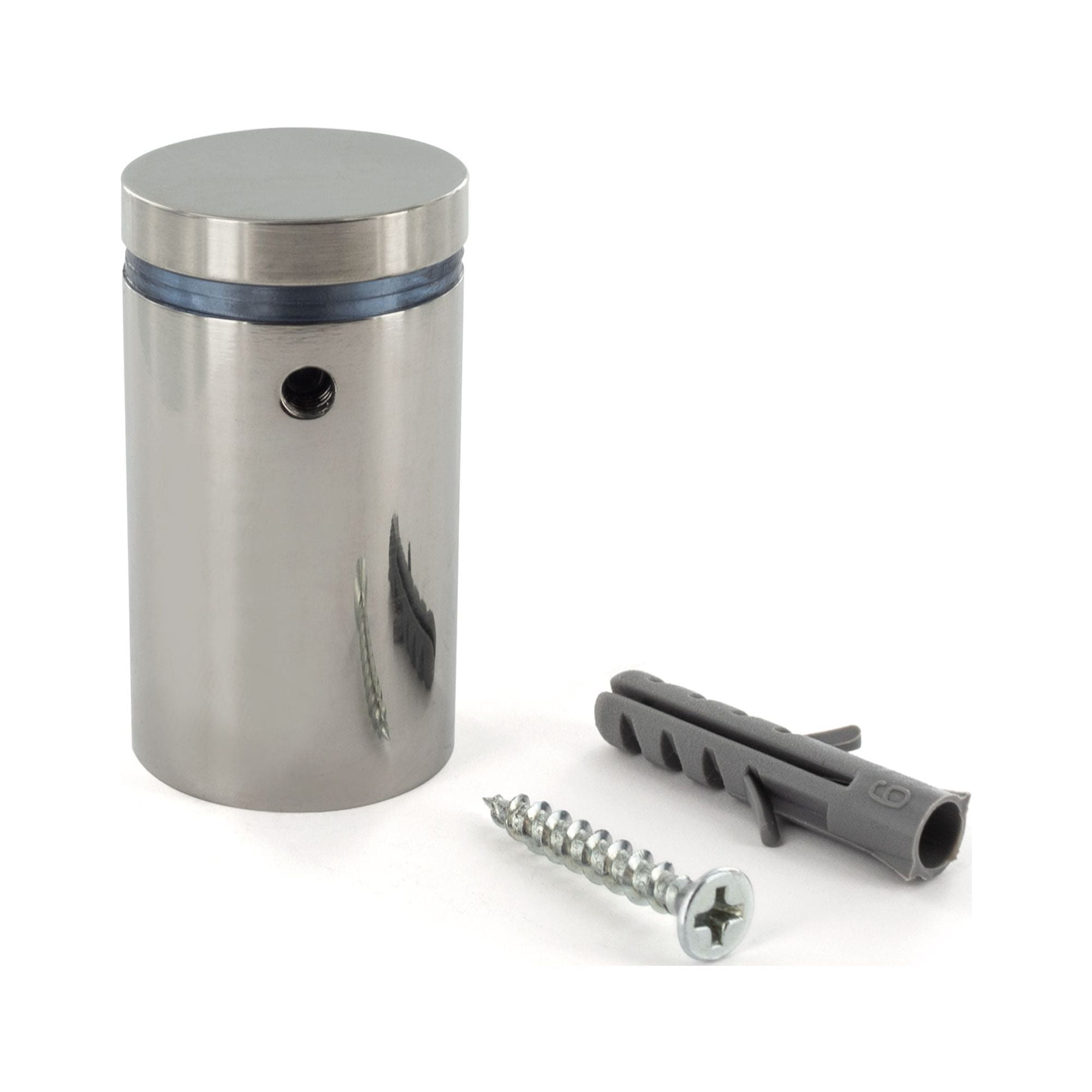 Sign Standoff 1" Diameter x 1-1/2" Barrel Length Polished Stainless ...