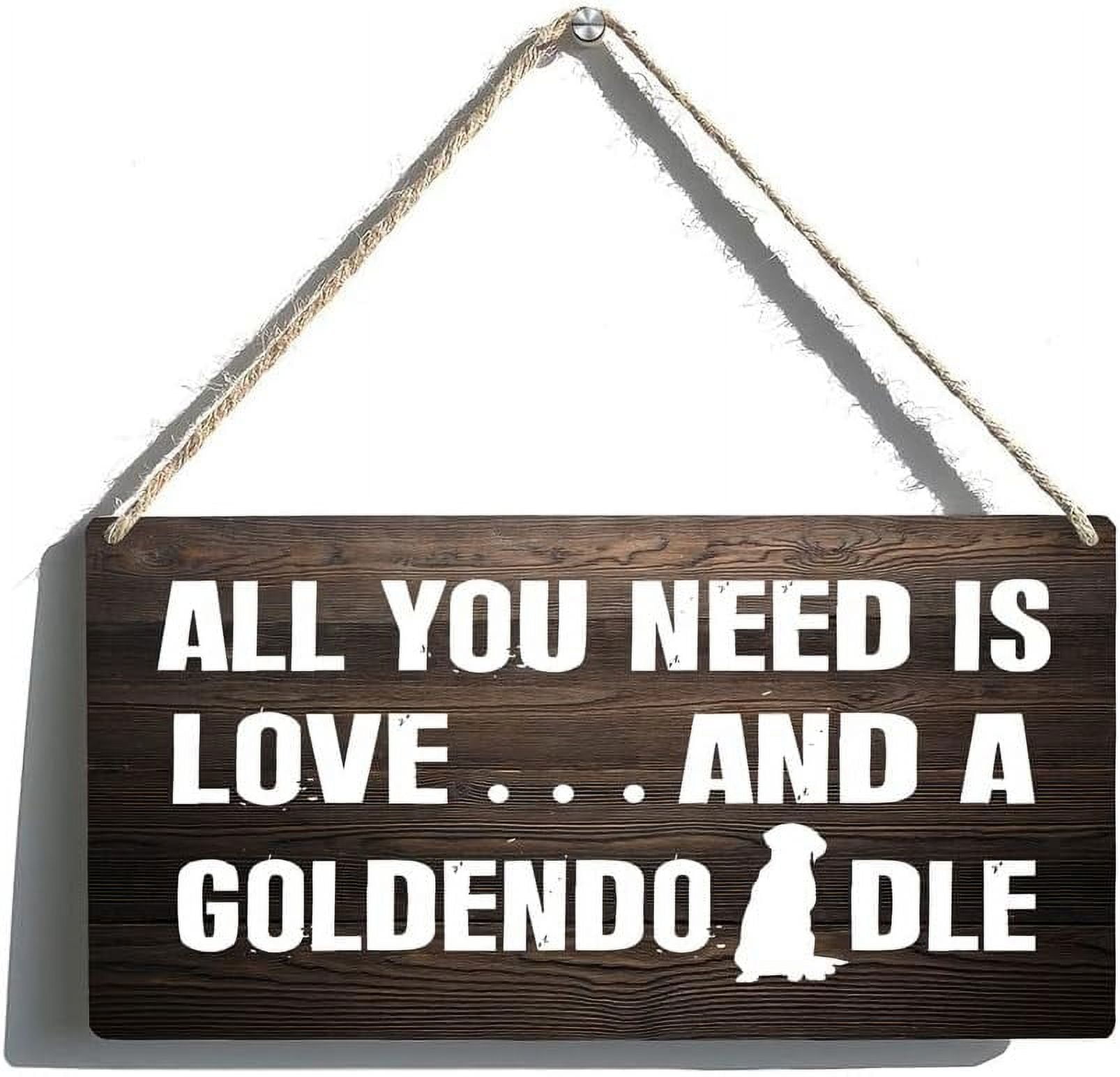 Sign Wall Art Definition Wood Plaque All You Need Is Love And A ...