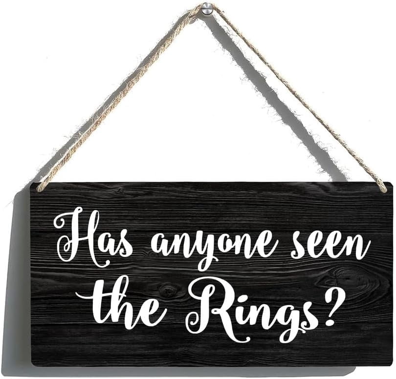 Sign Wall Art Definition Wood Plaque Has Anyone Seen The Rings Ring ...