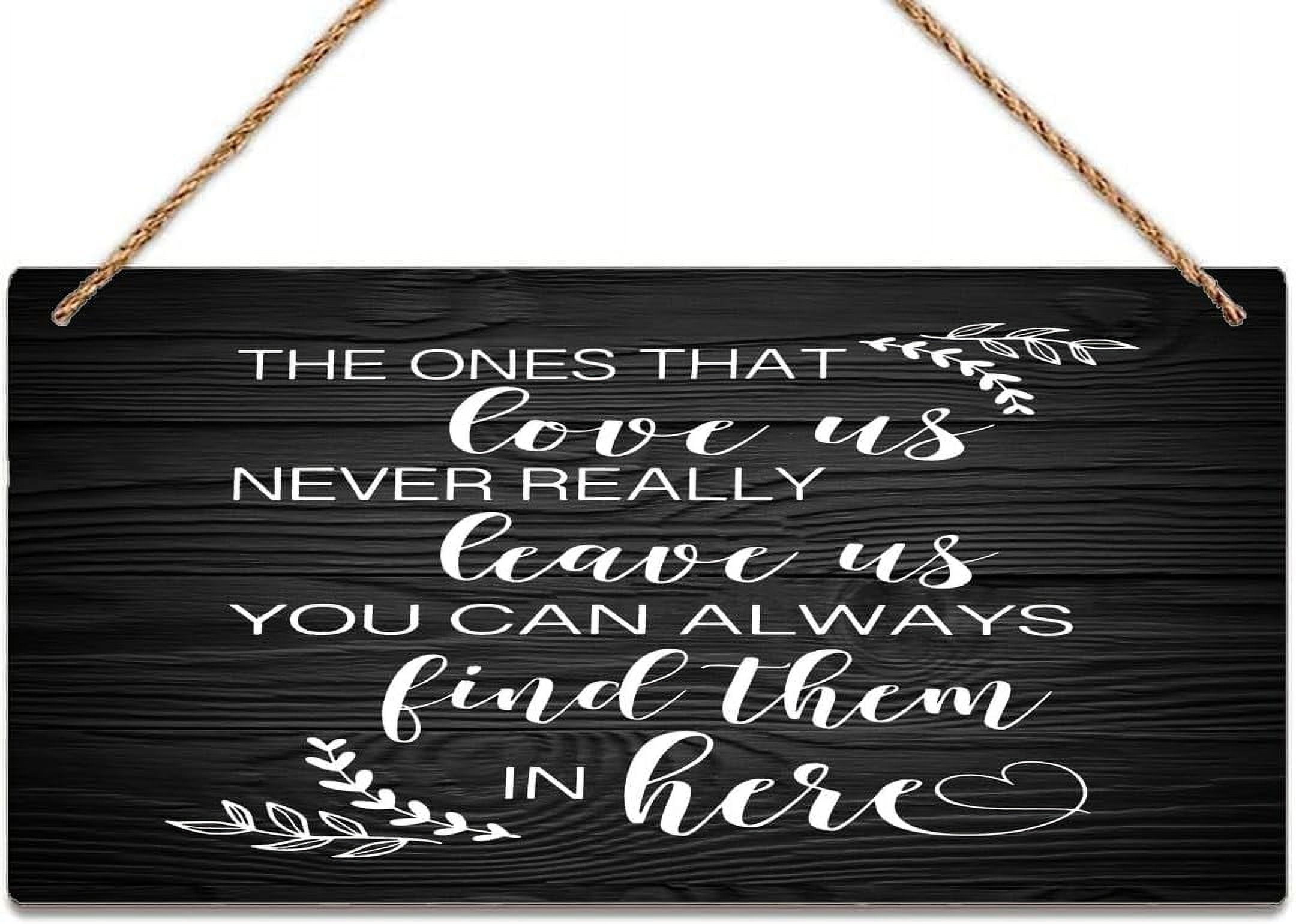 Sign Wall Art Definition Wood Plaque Wedding Memorial Sign The Ones ...