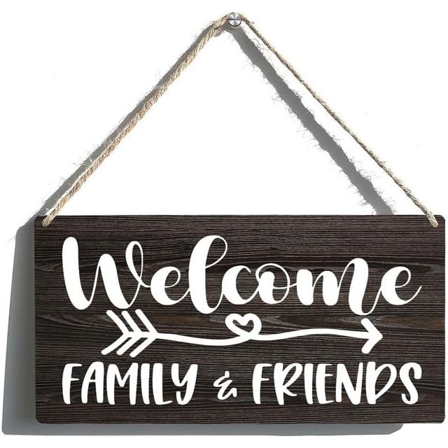 Sign Wall Art Definition Wood Plaque Welcome Sign Welcome Family ...