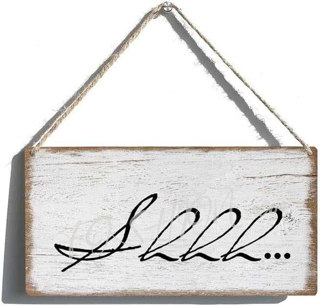 Sign Wall Art Wood Plaque Shhh Spa Relax Massage Relaxation Wooden ...