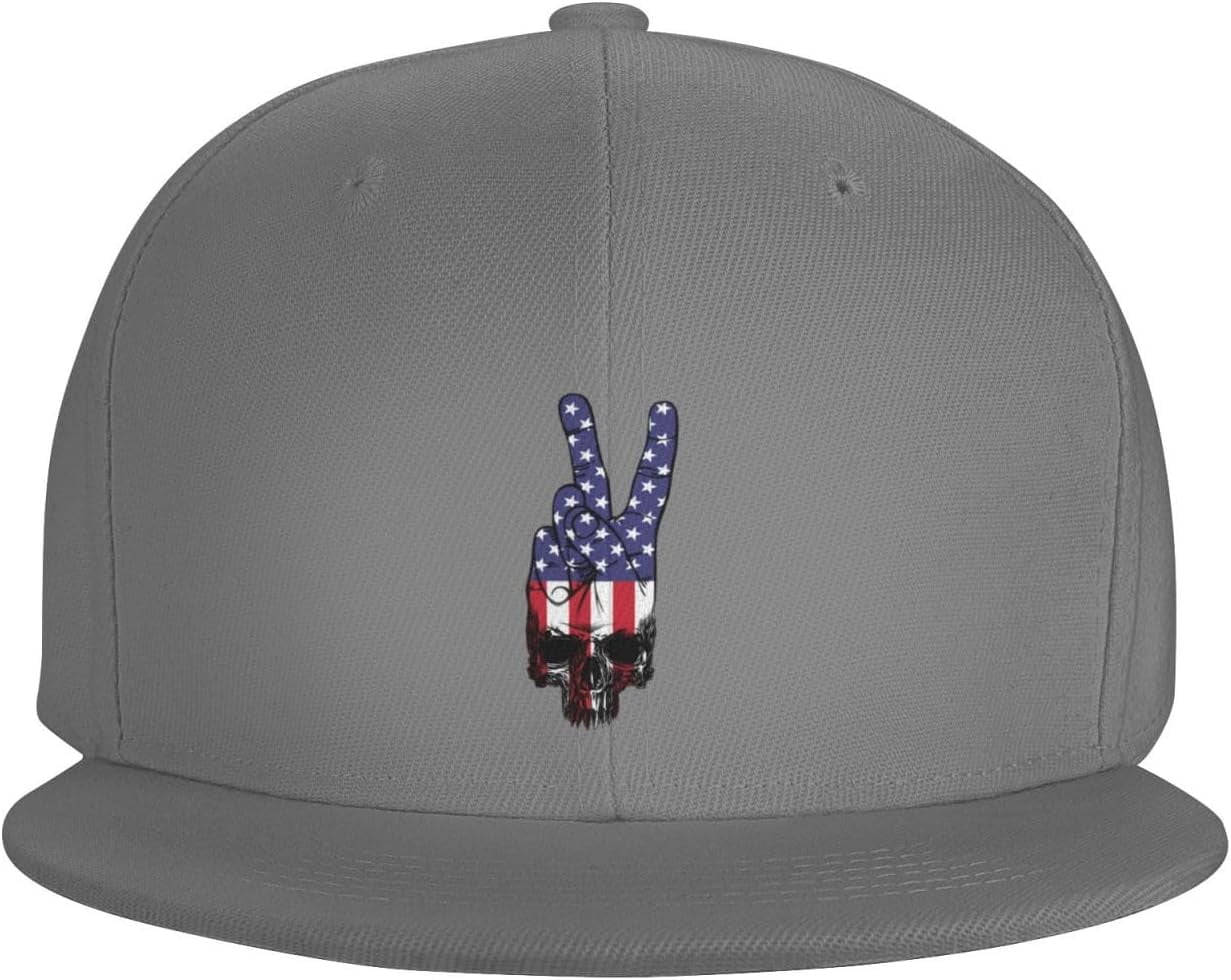 Sign of Peace (Rainbow Hand) Hat Flat Bill Hat Snapback Hats for Men ...