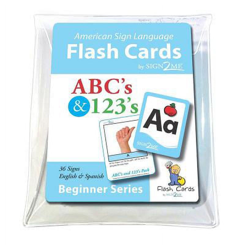 Sign2me Early Learning Flash Cards: ABC's & 123's Pack: Beginner Series ...