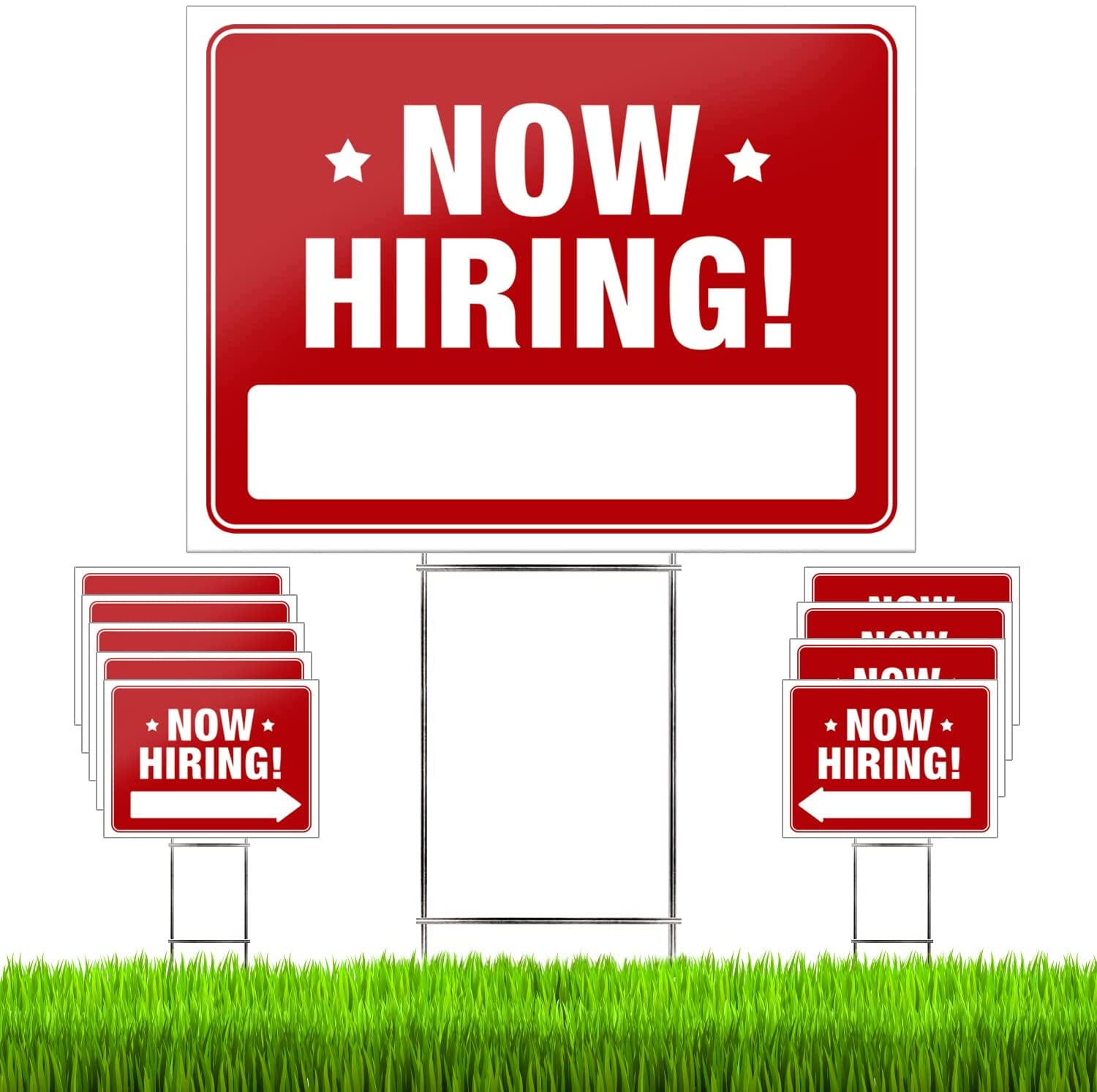 SignHero 10 Pack Estate Sale Signs with Premium Stakes, Large 24" x 18 ...