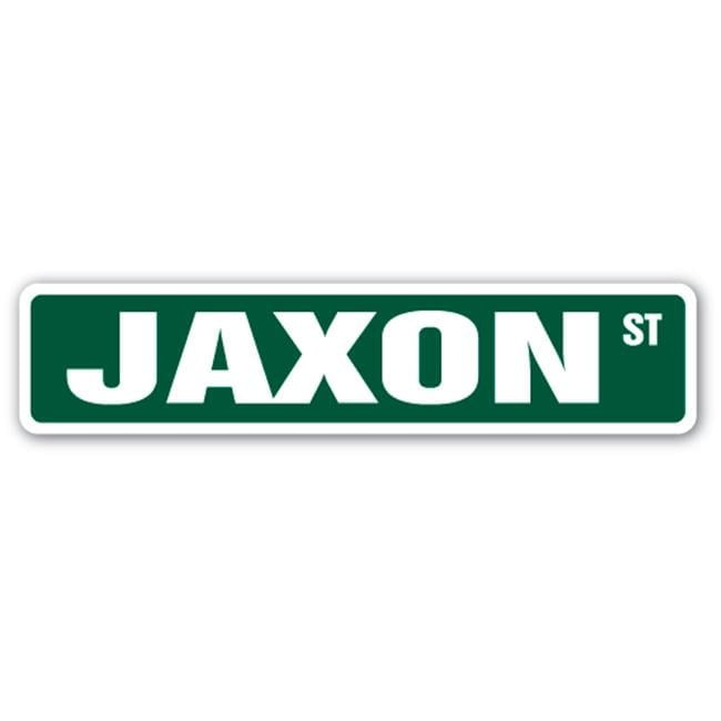 SignMission 1.5 x 7 in. Childrens Name Room Street Decal - Jaxon ...