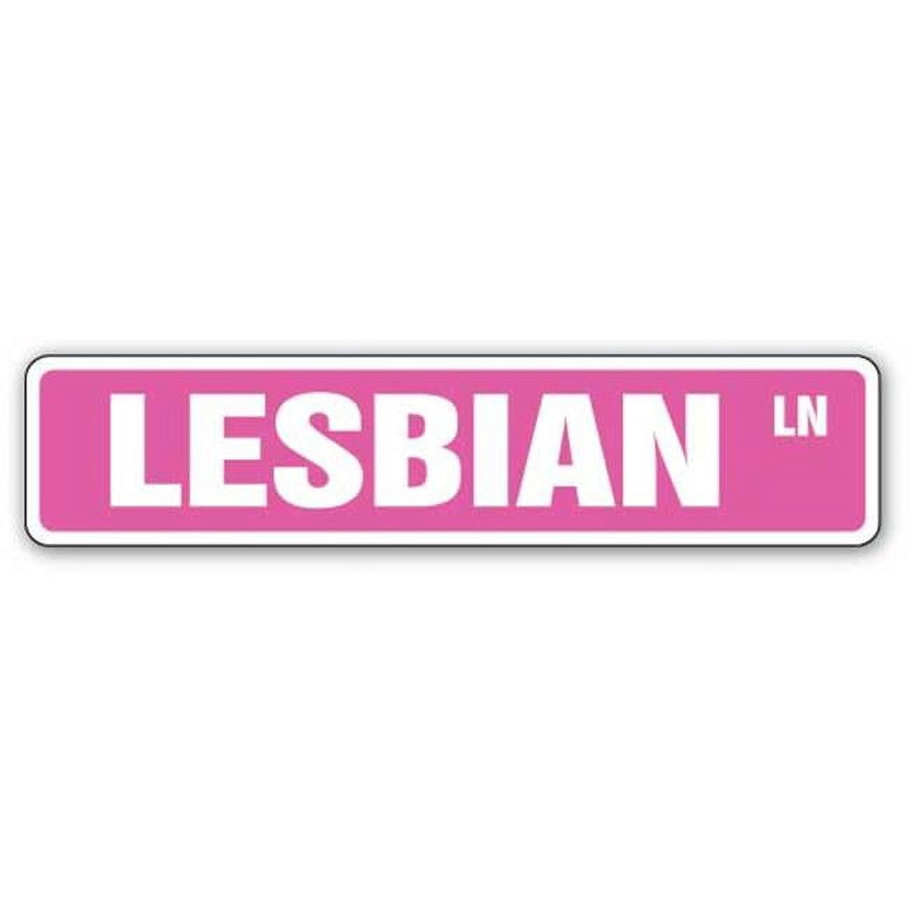 SignMission 1.5 x 7 in. Lesbian Street Decal - Lipstick Lover Decals ...