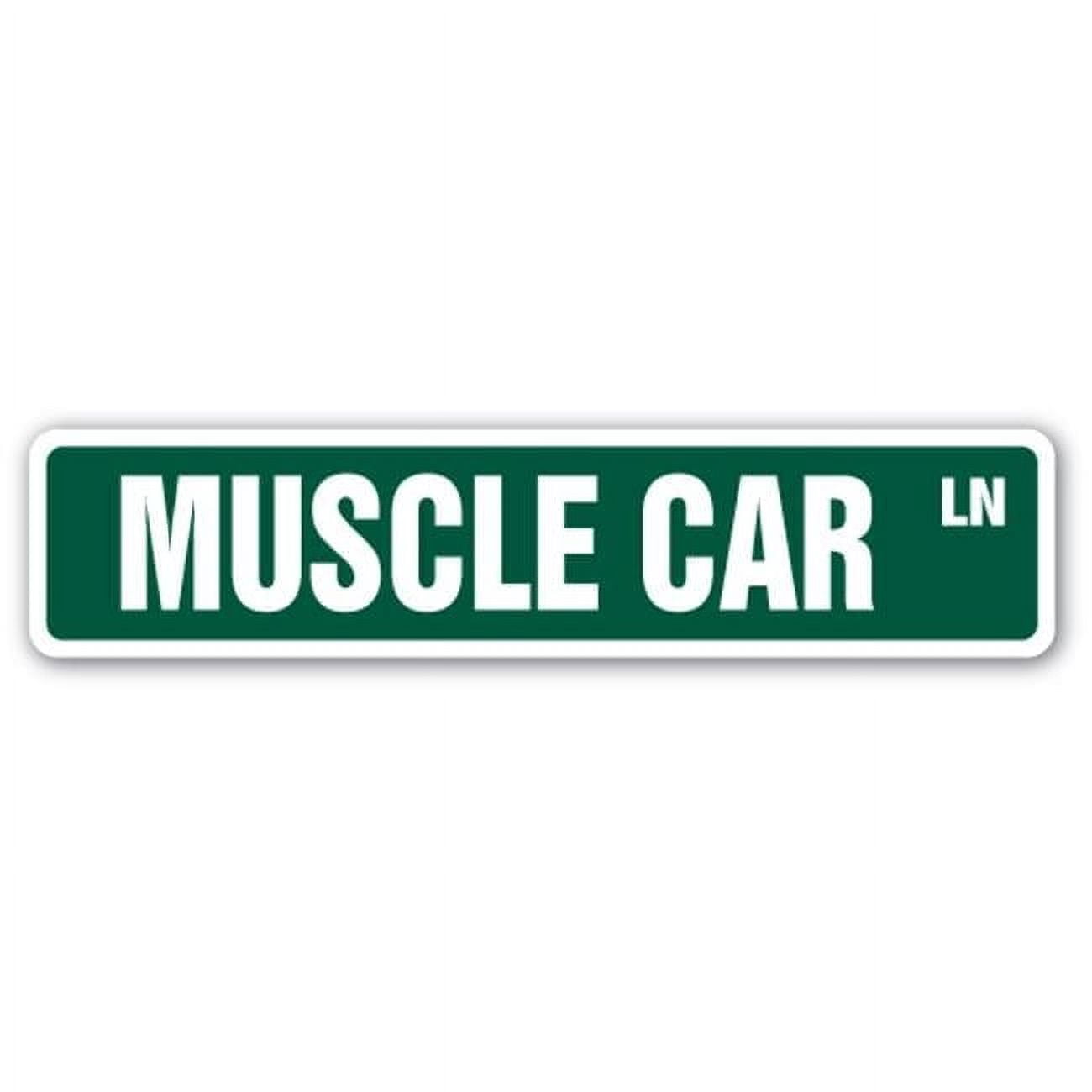 SignMission 1.5 x 7 in. Muscle Car Street Decal - Collector Mustang ...