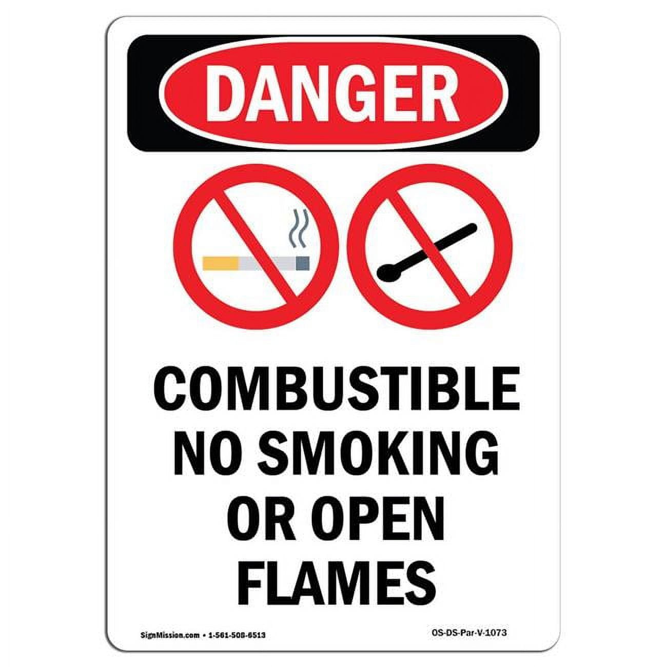 SignMission OS-DS-A-1014-V-1073 10 x 14 in. OSHA Danger Sign ...