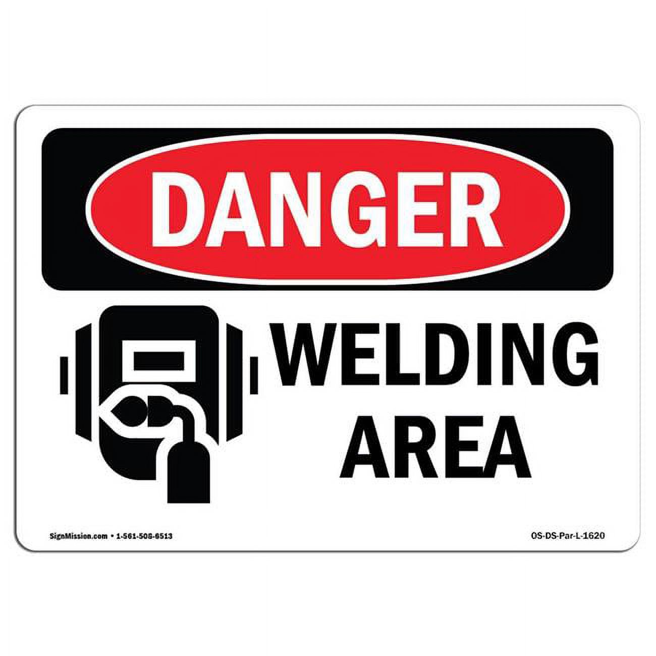 Hillman English White Danger Sign 10 in. H X 14 in. W - Walmart.com