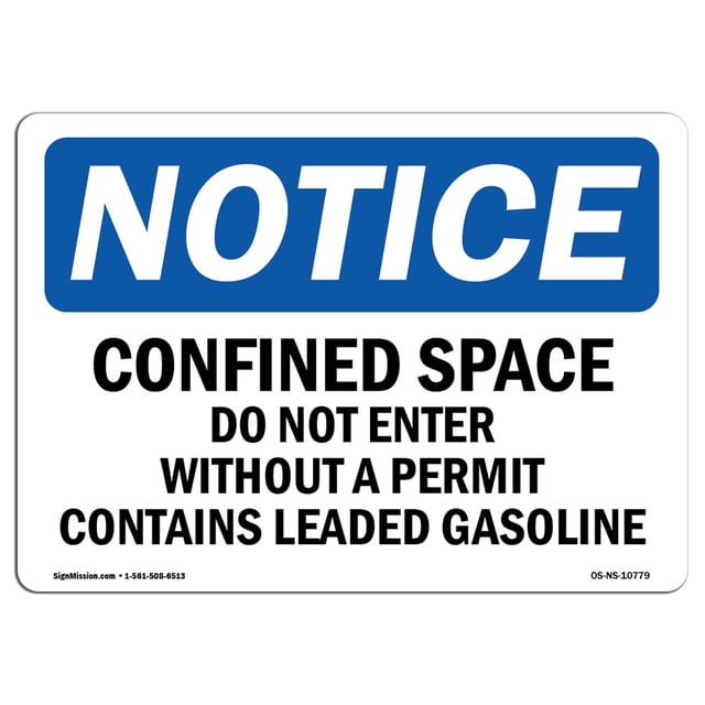 SignMission OS-NS-A-1014-L-10779 10 x 14 in. OSHA Notice Sign ...