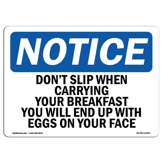 SignMission OS-NS-A-1014-V-11335 10 x 14 in. OSHA Notice Sign - Do Not ...