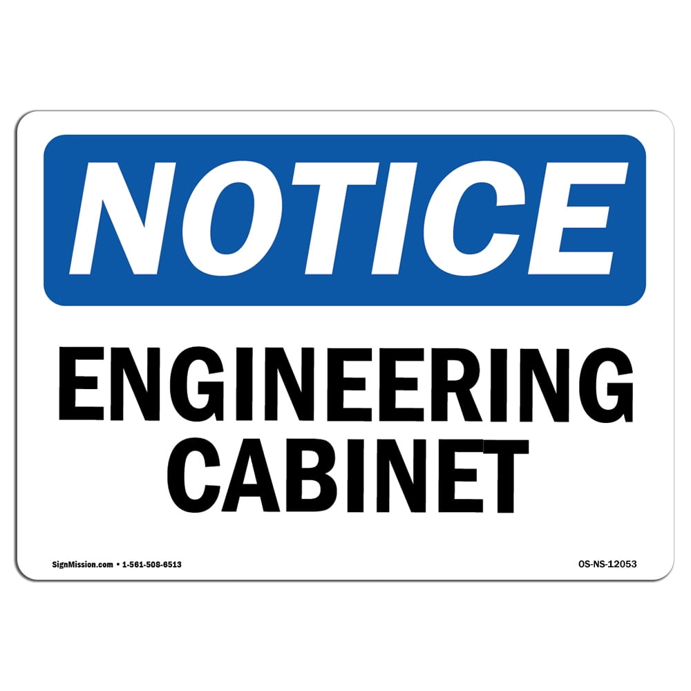 OSHA Notice Sign - Engineering Cabinet | Aluminum Sign | Protect Your ...