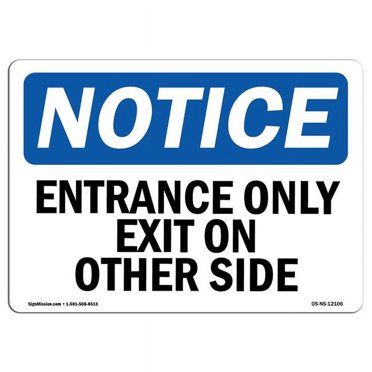 SignMission 12 x 18 in. OSHA Notice Sign - Please Close & Lock Door ...