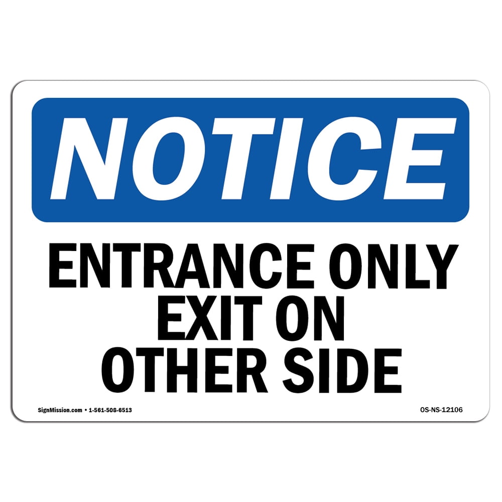 SignMission OS-NS-A-1014-L-12106 10 x 14 in. OSHA Notice Sign ...