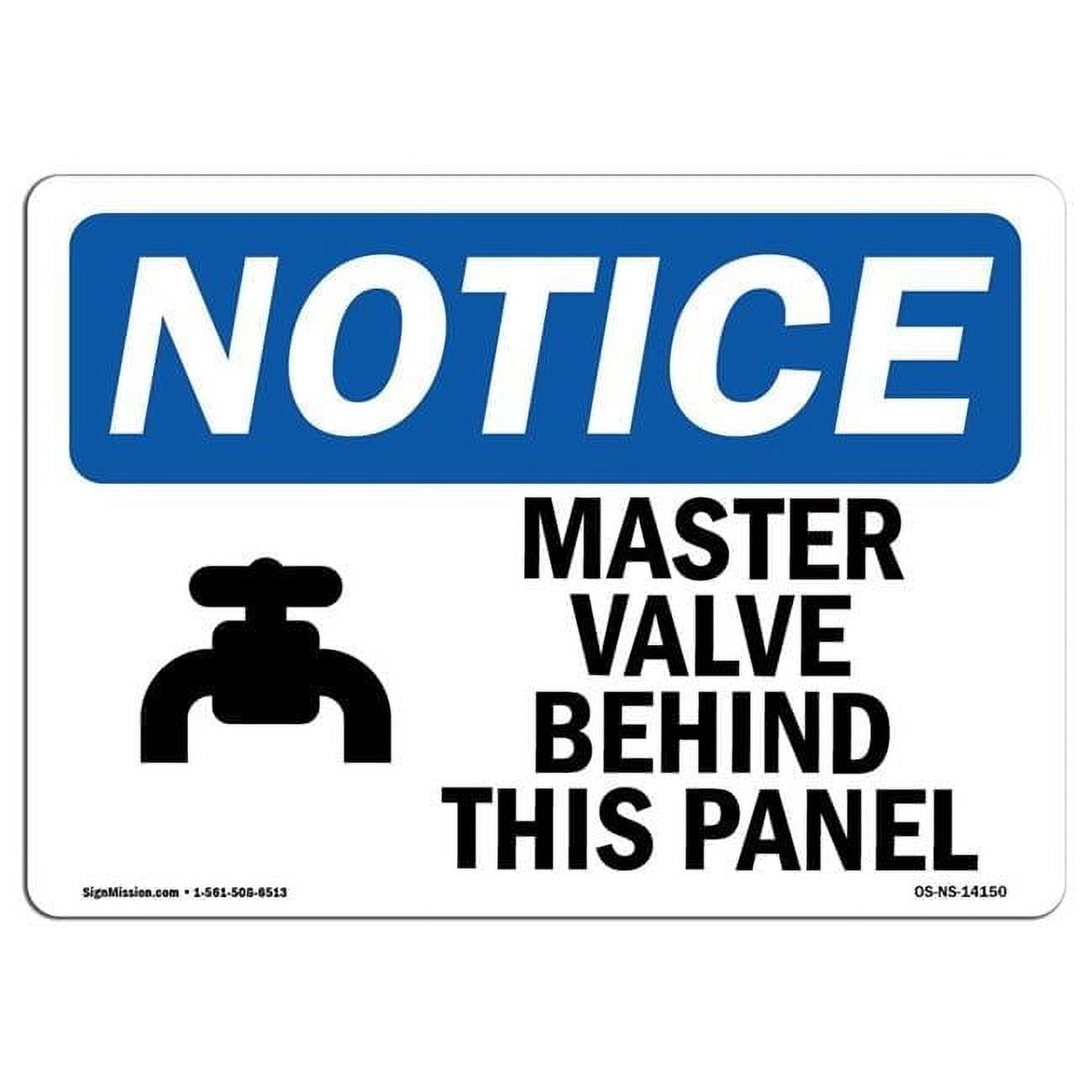 SignMission OS-NS-A-1014-L-14150 10 x 14 in. OSHA Notice Sign - Master ...