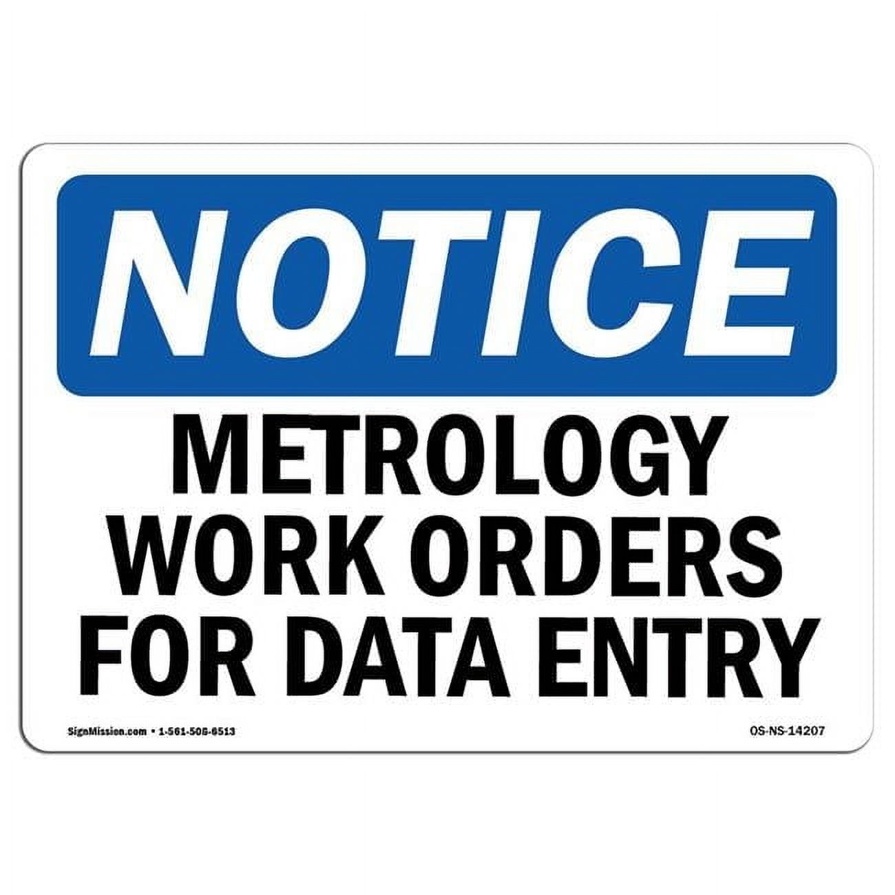 SignMission OS-NS-A-1014-L-14207 10 x 14 in. OSHA Notice Sign ...