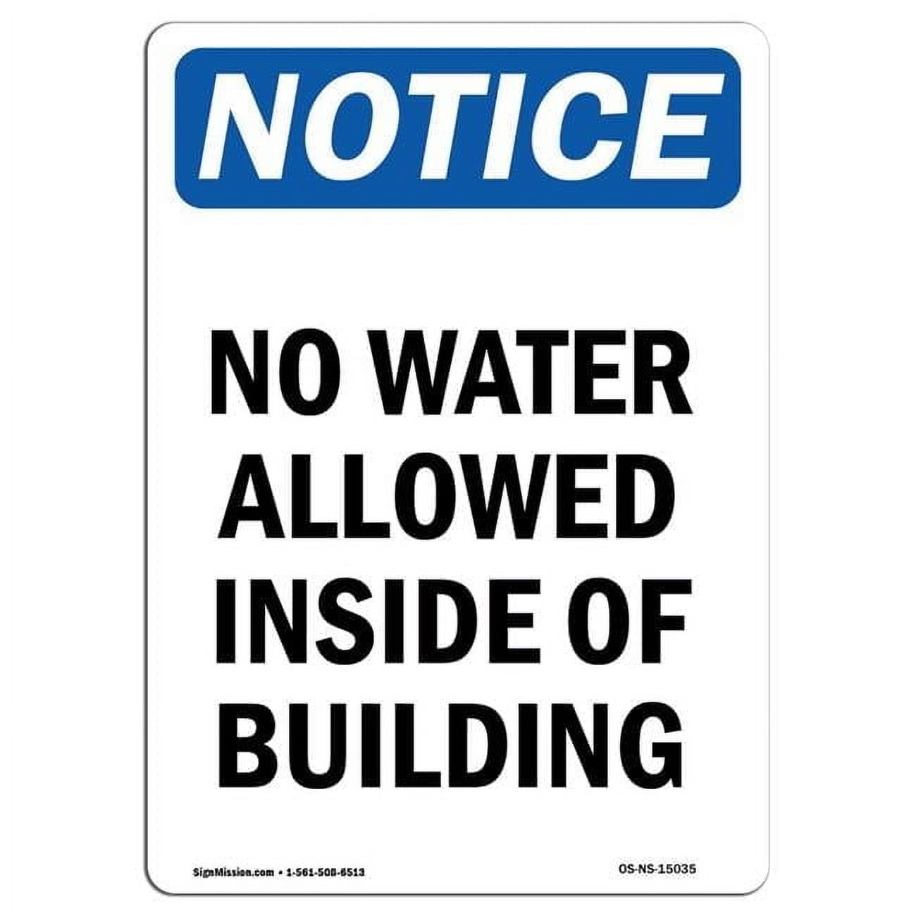 SignMission OS-NS-A-1014-V-15035 10 x 14 in. OSHA Notice Sign - No ...