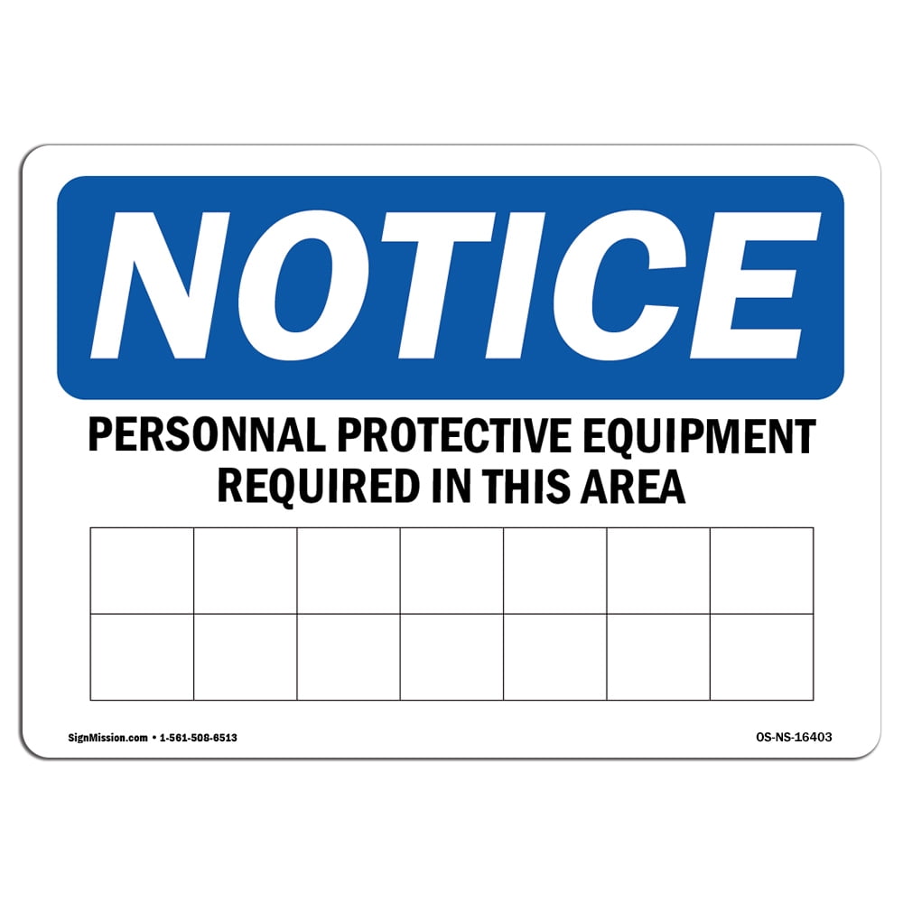 SignMission OS-NS-A-1014-L-16403 10 x 14 in. OSHA Notice Sign - Notice ...