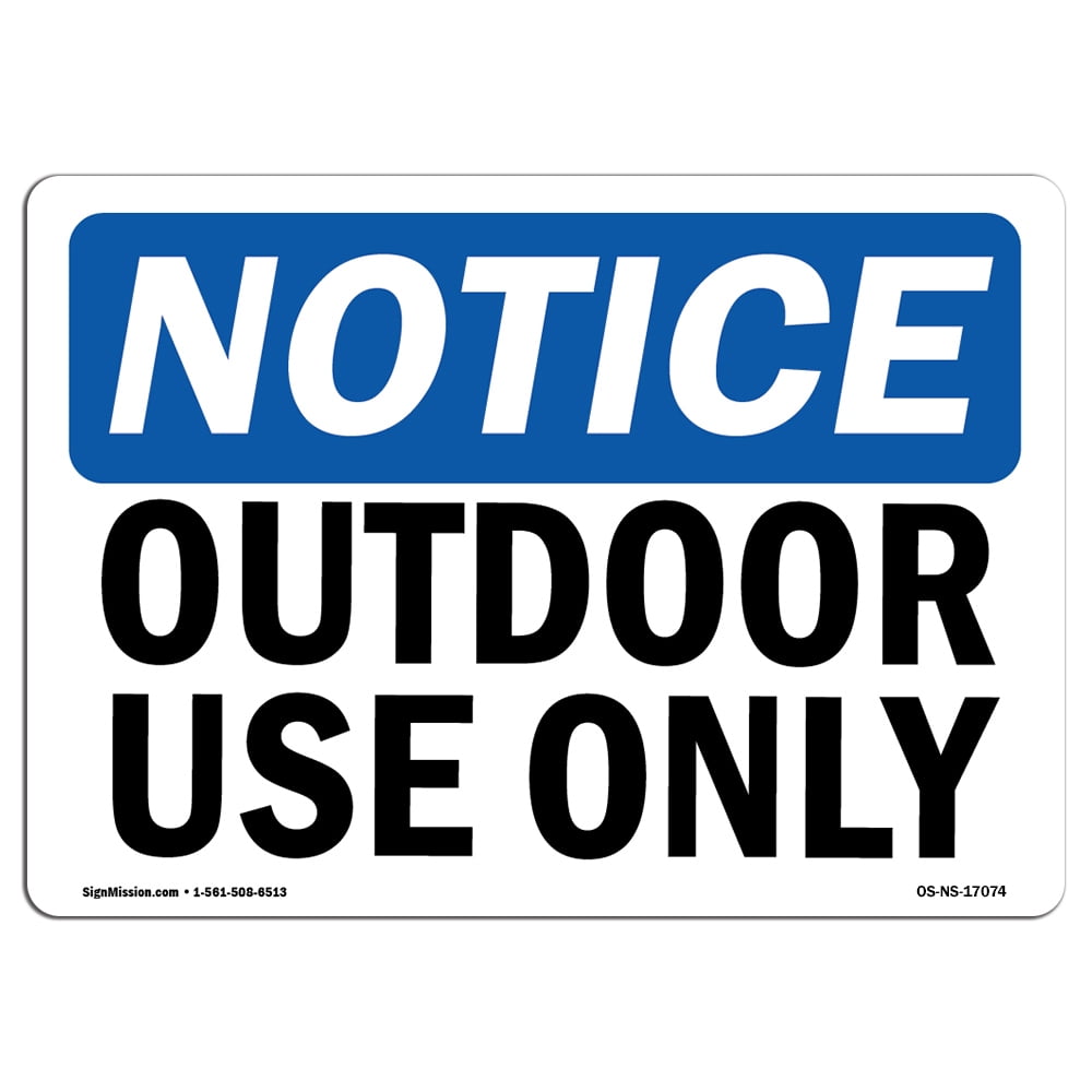 SignMission OS-NS-A-1014-L-17074 10 x 14 in. OSHA Notice Sign - Outdoor ...