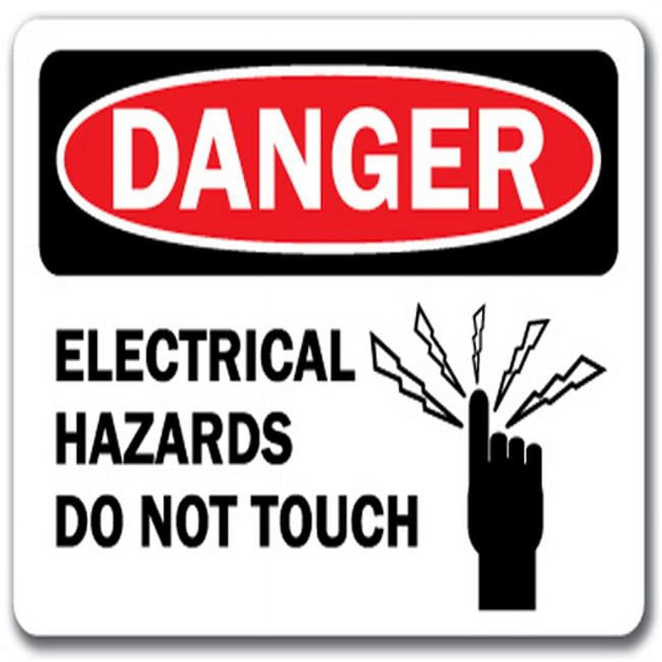 SignMission 10 x 14 in. OSHA Safety Danger Sign - Electrical Hazards Do ...