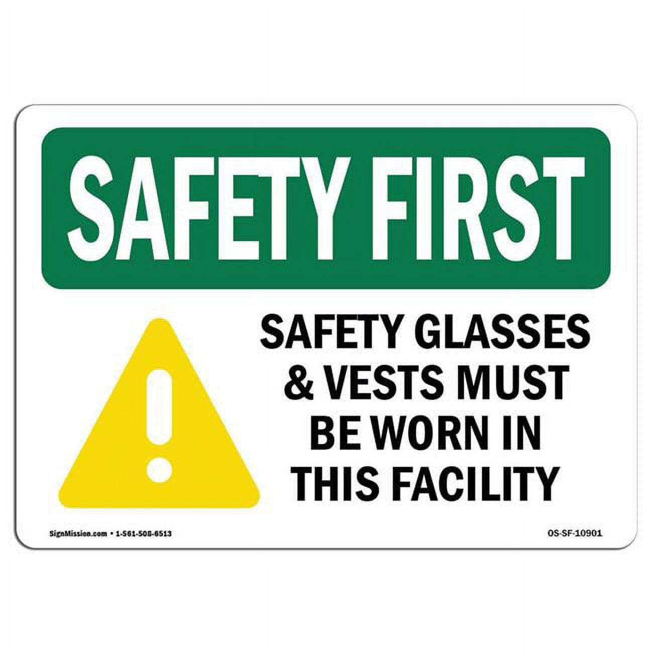 Lyle Safety First Sign 10 In X 14 In Aluminum U7 1228 Na 14x10