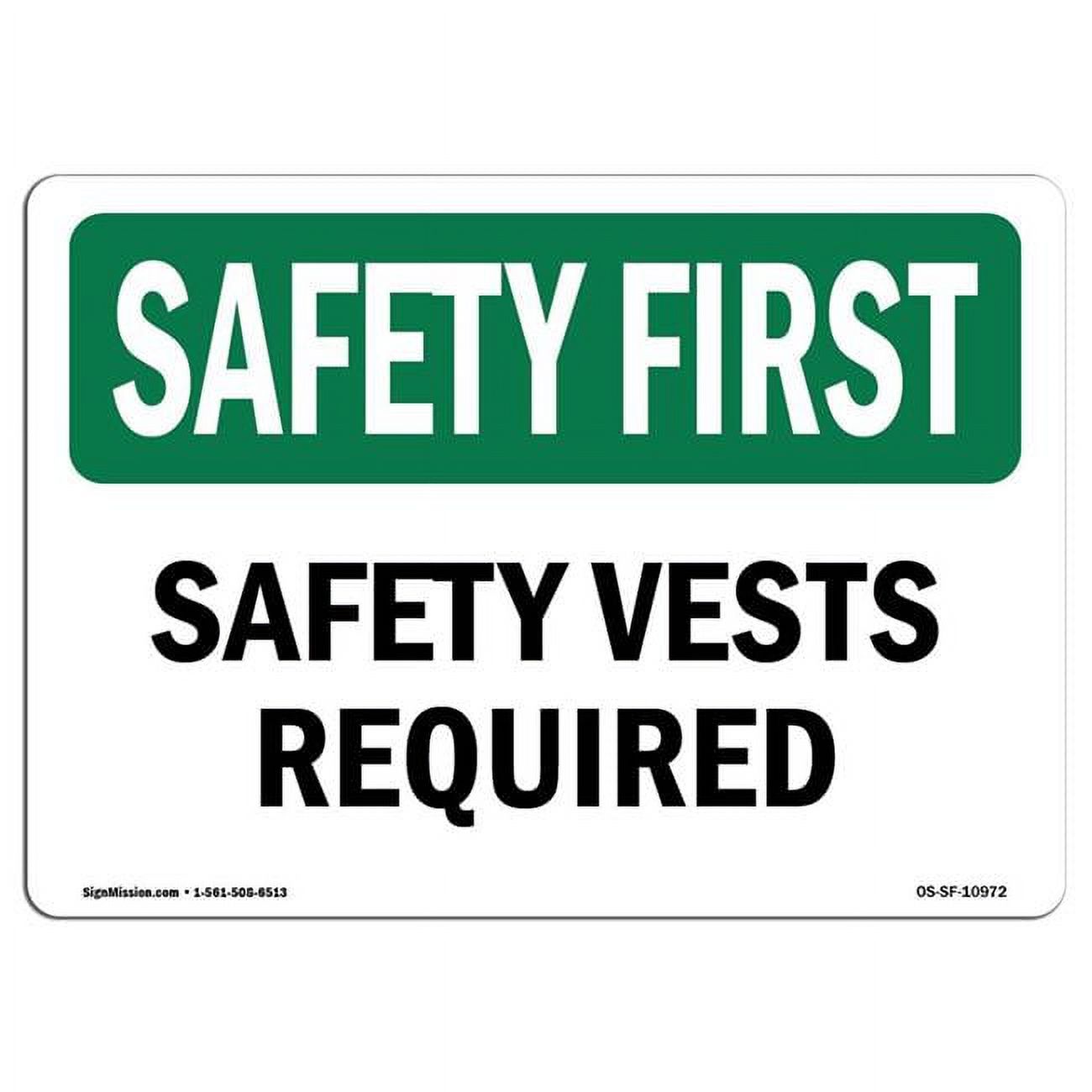 10 x 14 in. OSHA Safety First Sign - Lithium Battery Waste - Walmart.com