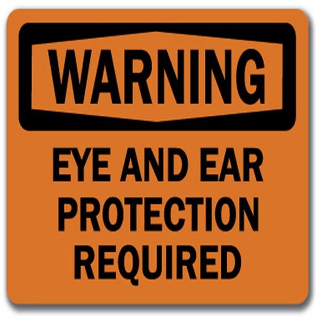 Warning Sign - Eye Protection Required - 10" x 14" OSHA Safety Sign ...