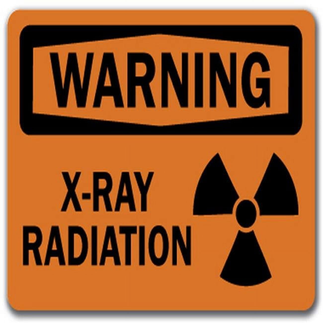 Warning Sign - X-Ray Radiation - 10" x 14" OSHA Safety Sign - Walmart.com