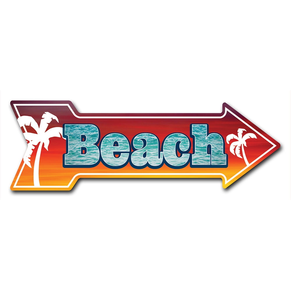 SignMission 10 x 30 in. Indoor & Outdoor Decor Direction Sticker Vinyl ...