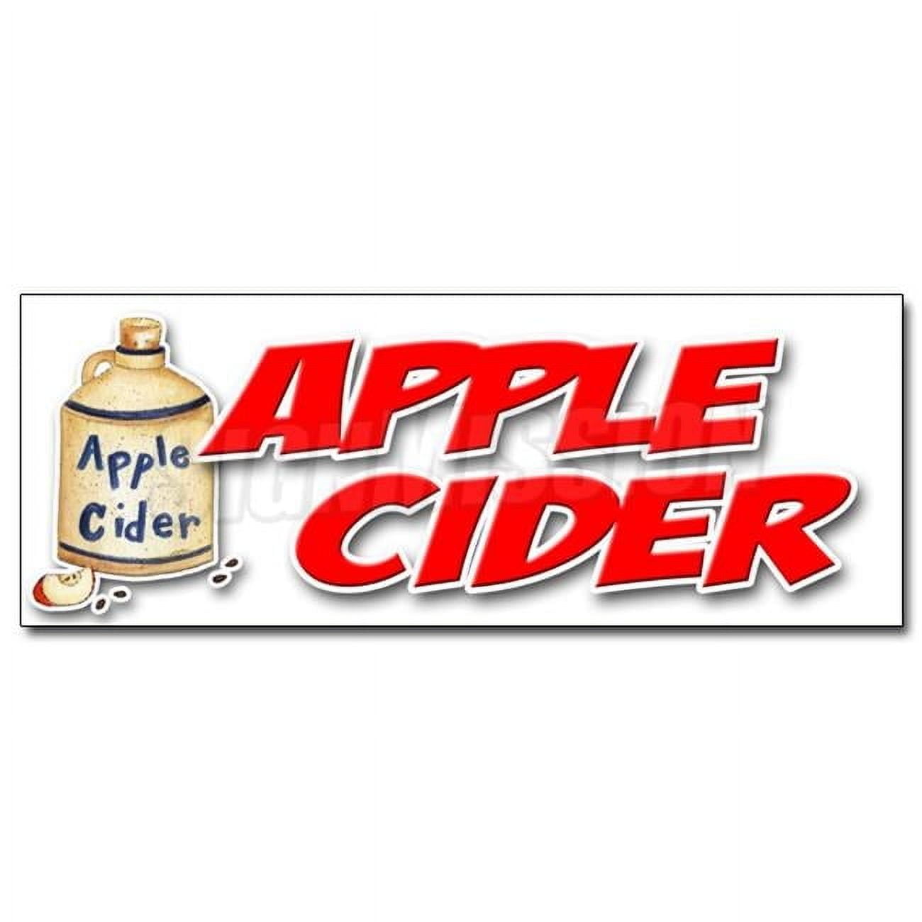 SignMission 12 in. Apple Cider Decal Sticker - Fresh Orchard Produce ...