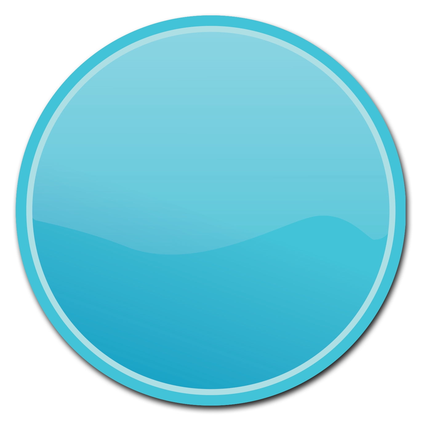 SignMission Circular Rigid Plastic Sign 12" Tall - Light Blue | Plastic ...