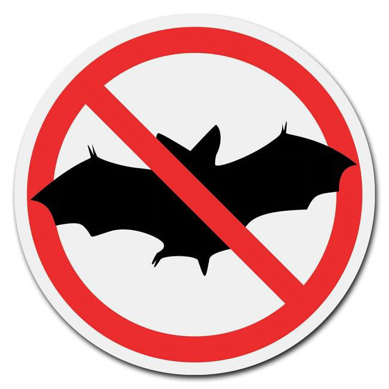 SignMission 12 in. Circular Rigid Plastic Sign - No Bat - Walmart.com