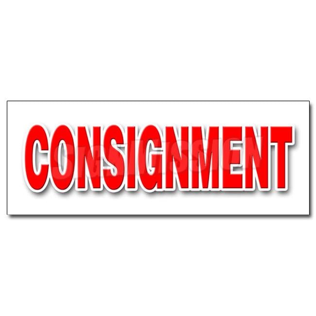 SignMission 12 in. Consignment Decal Sticker - Second Hand Name Brands ...