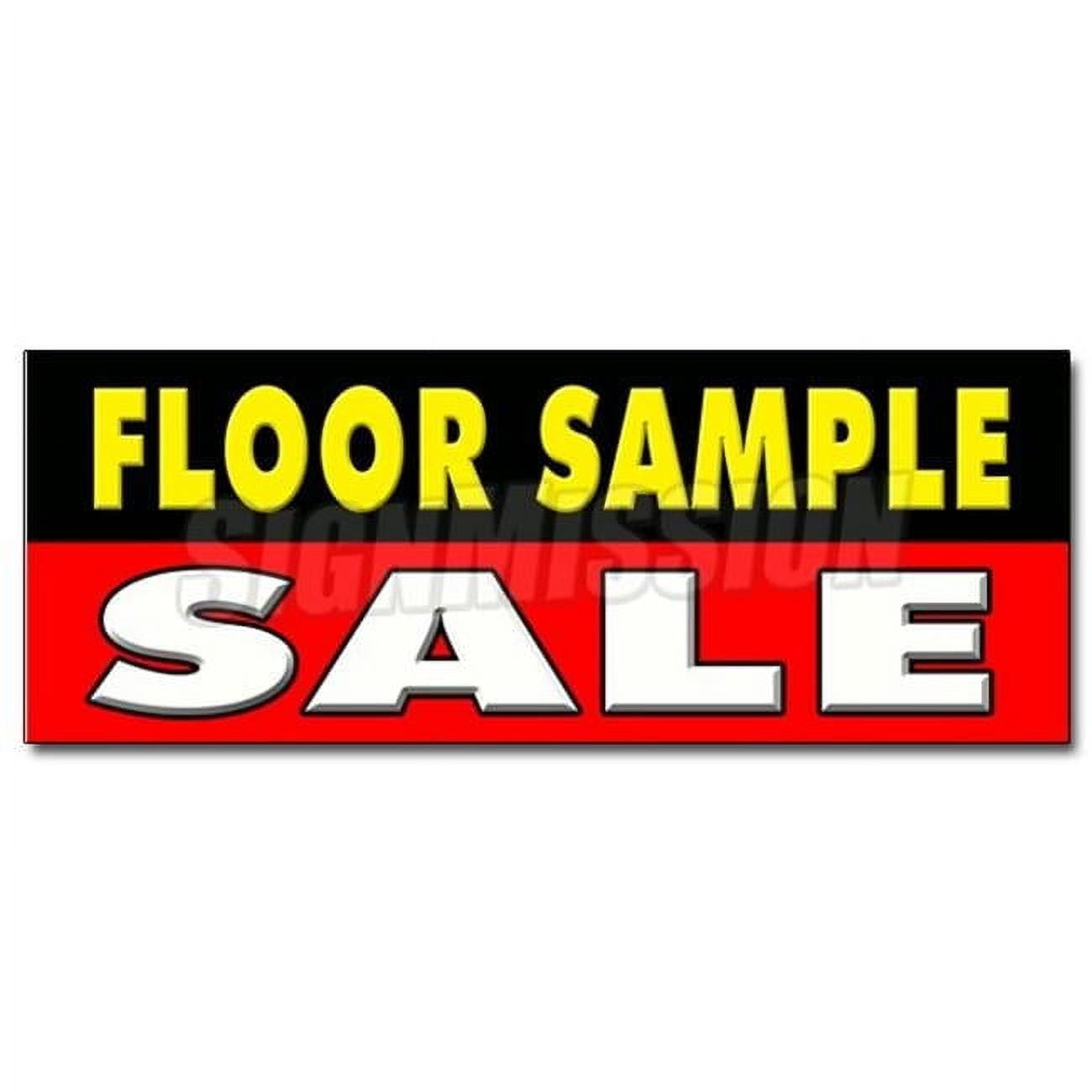SignMission 12 in. Floor Sample Sale Decal Sticker - Furniture Lamps ...