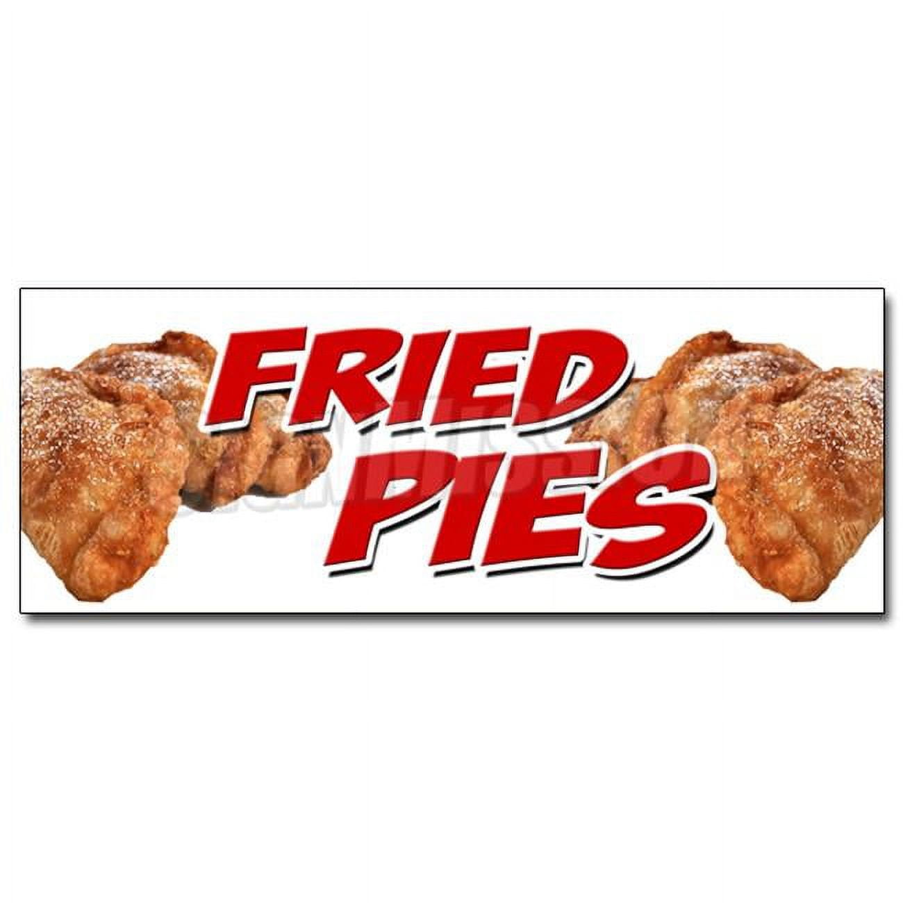 SignMission 12 in. Fried Pies Decal Sticker - Deep Fry Fruit Cherry ...
