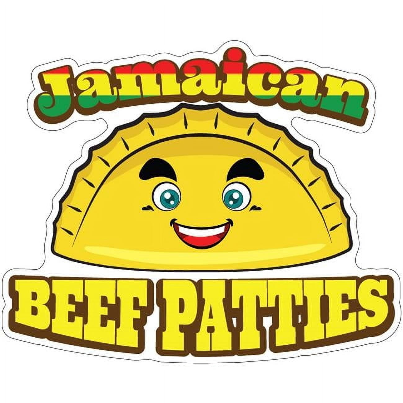 SignMission 12 in. Jamaican Beef Patties Decal Concession Stand Food ...