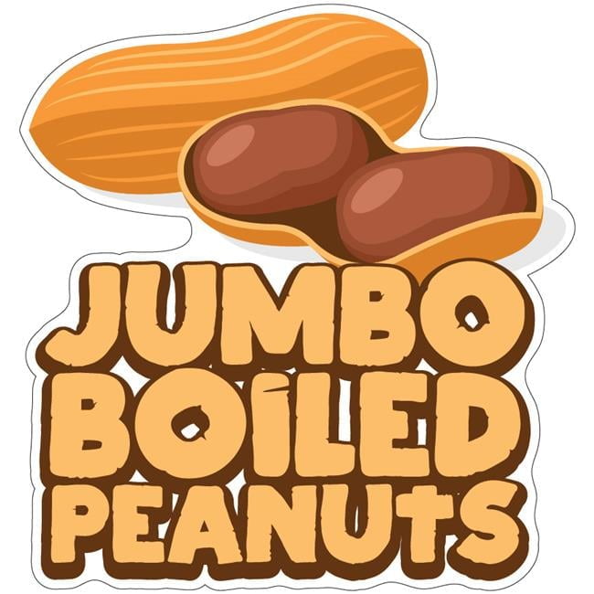 SignMission 12 in. Jumbo Boiled Peanuts Concession Stand Food Truck ...