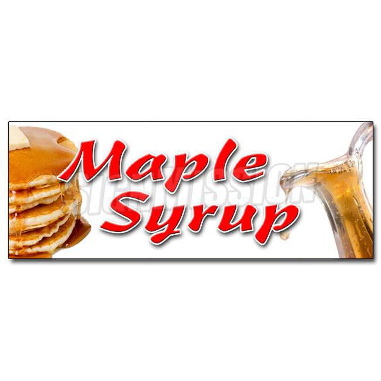 SignMission 12 in. Maple Syrup Decal Sticker - Pancakes Waffles ...