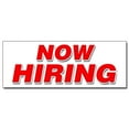 SignMission 12 in. Now Hiring Decal Sticker - Walmart.com