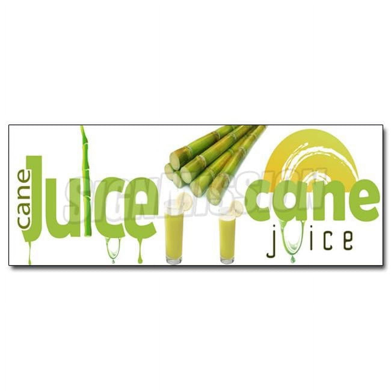 12" SUGAR CANE JUICE DECAL sticker fresh drinks cold ice soda water ...