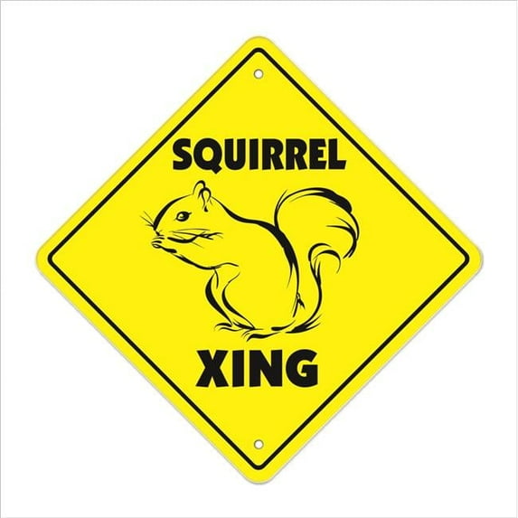 SignMission 12 x 12 in. Squirrel Crossing Zone Xing Sign - Walmart.com