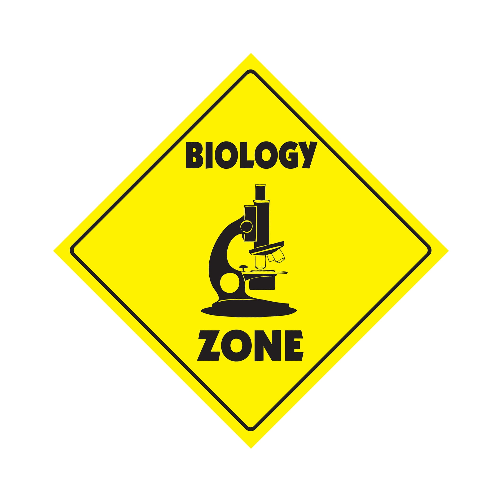 Biology Crossing Sign Zone Xing | Indoor/Outdoor | 12" Tall science ...