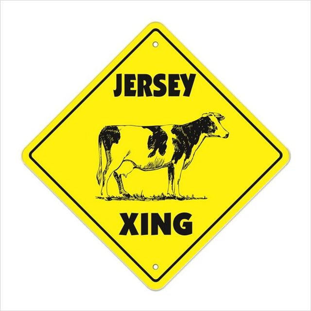 SignMission 12 x 12 in. Zone Xing Crossing Sign - Jersey Xing - Walmart.com