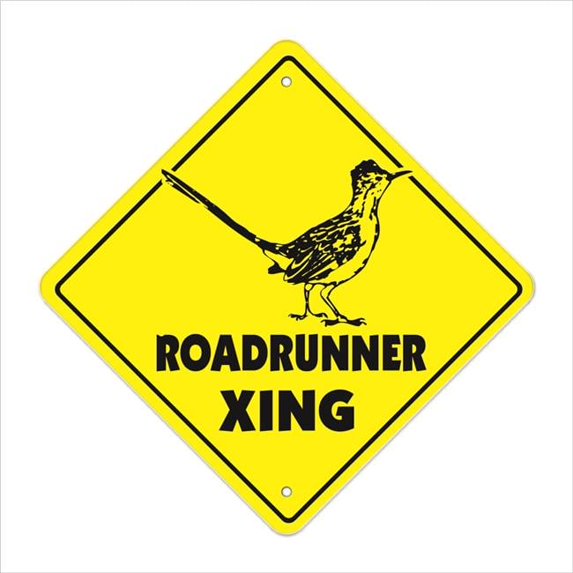SignMission 12 x 12 in. Zone Xing Crossing Sign - Roadrunner - Walmart.com